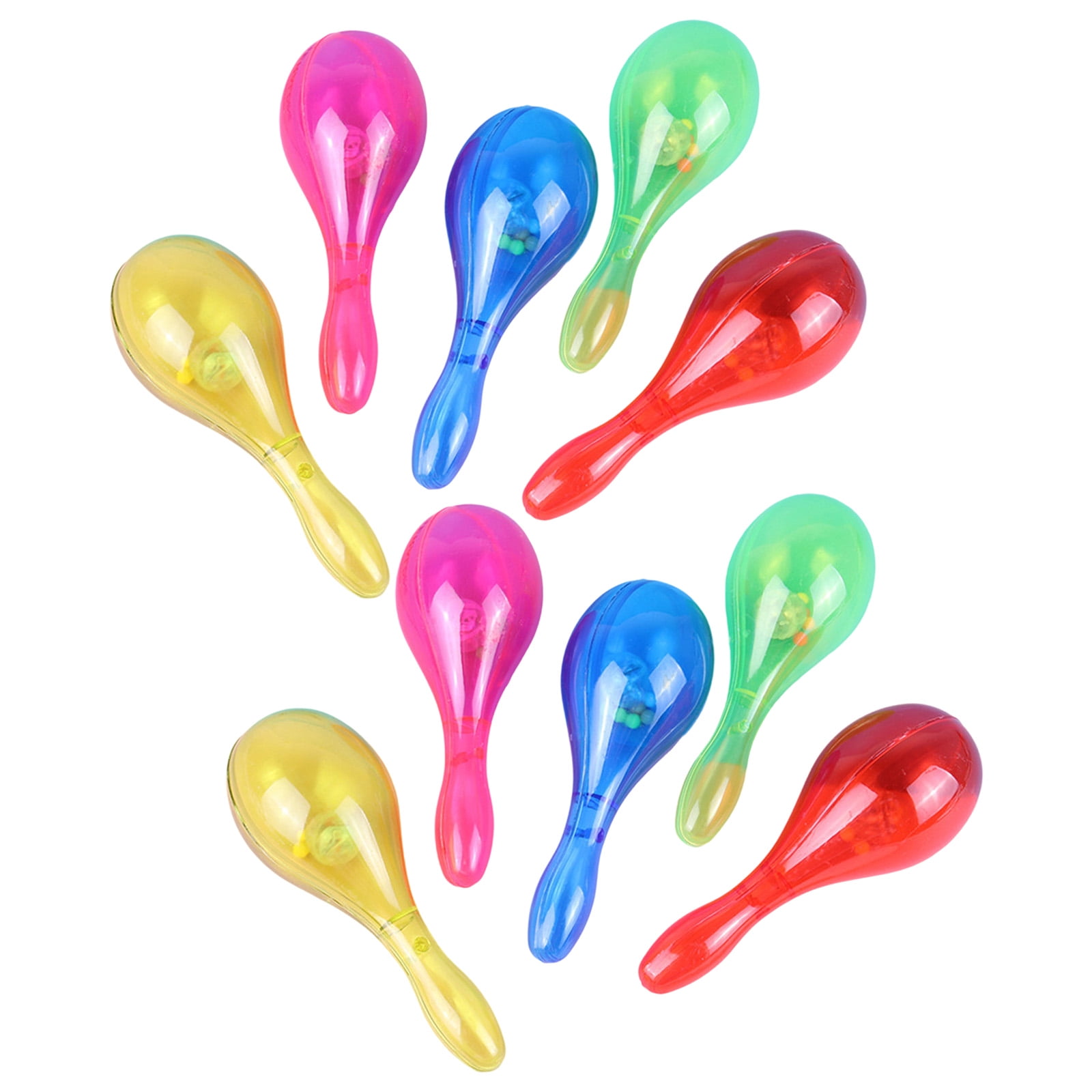 Pack Of 10 Vibrant LED Color Changing Maracas With 6 Flashing Patterns ...