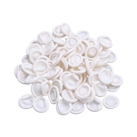 Pack Of 100 Latex Finger Cots For Dust Protections And Enhanced Great ...
