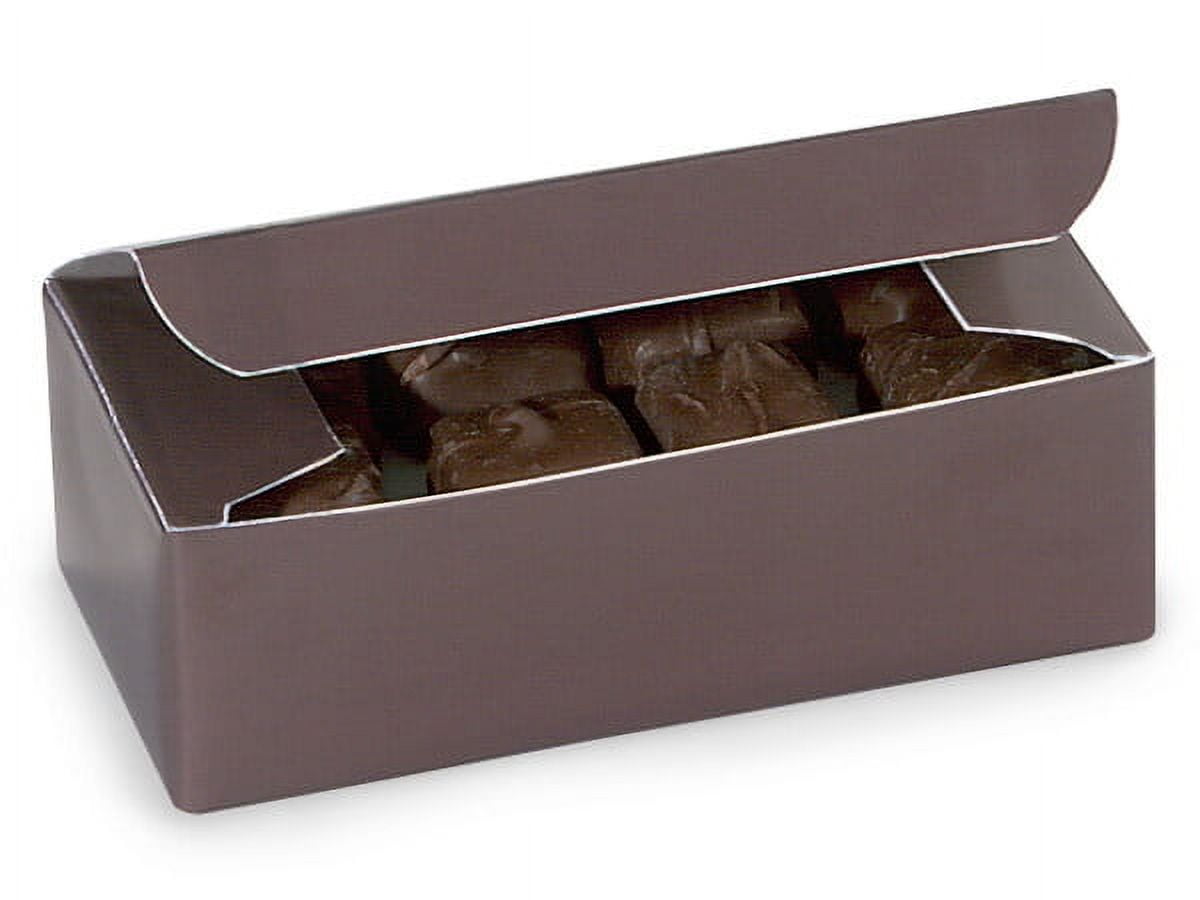 Pack Of 100, Solid Chocolate Candy Boxes 1/2 Lb 5.5 X 2.75 X 1.75" 1 Pc ...