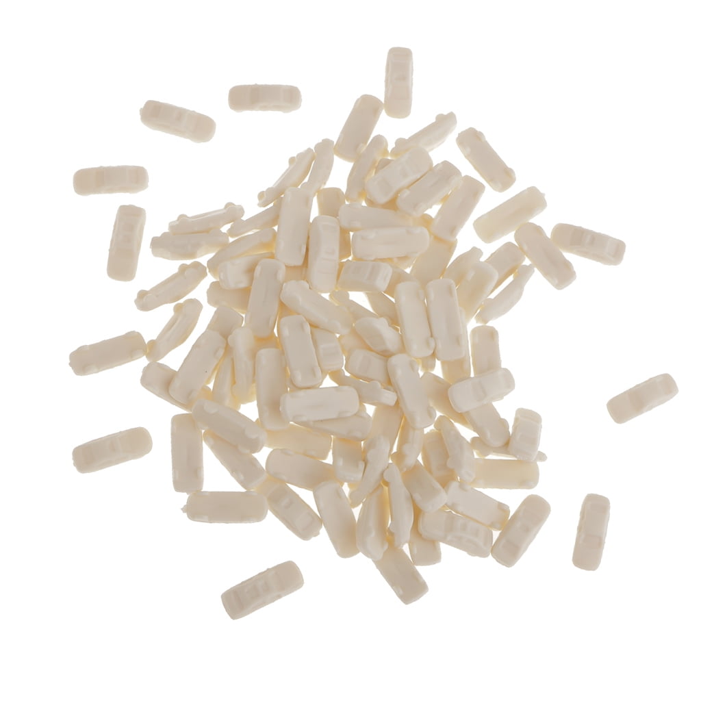Pack Of 100 Unpainted 1: 300 Scale White Model Cars - Walmart.com