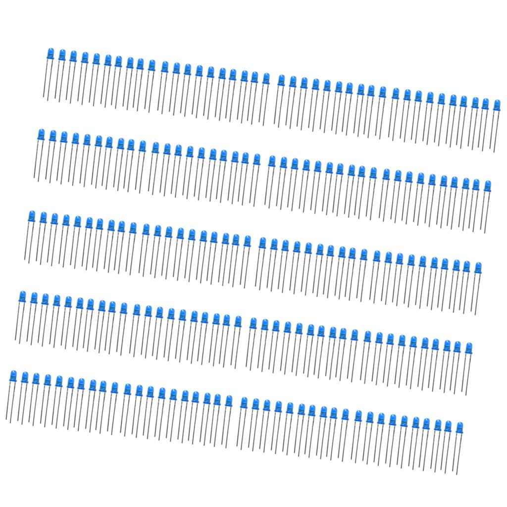 Pack Of 100Pcs 3mm LED Lights Blue Emitting Lamp Bulb s Electronic ...