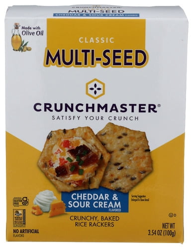 (Pack Of 12) Crunchmaster Cracker Multiseed Cheddar & Sour Cream 3.54 ...