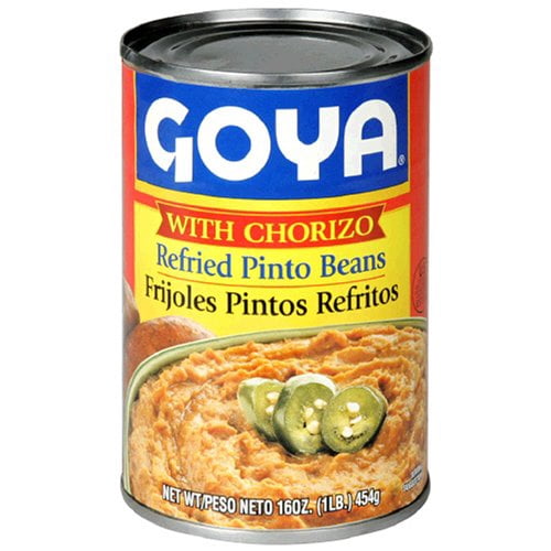 (Pack Of 12) Goya Bean Refried Chorizo 16 Oz - Walmart.com