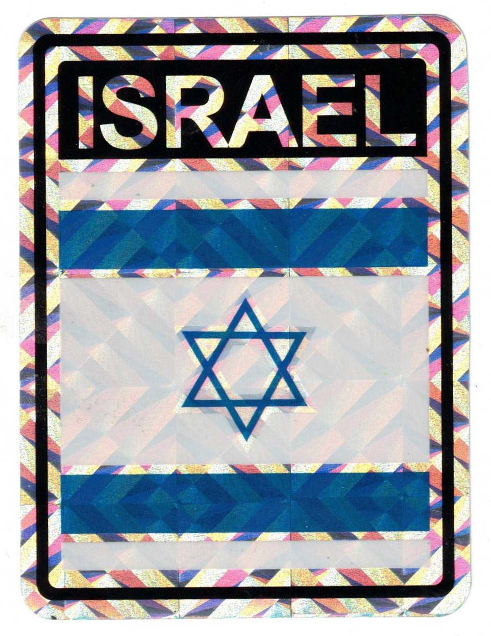Pack Of 12 Israel Country Flag Reflective Decal Bumper Sticker DC-116 ...