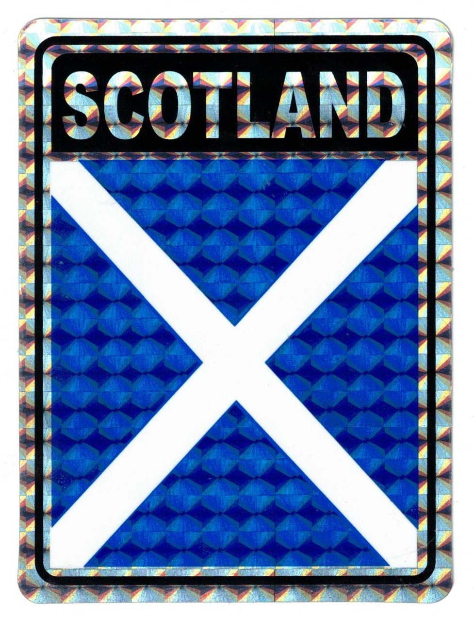 Pack Of 12 Scotland Cross Country Flag Reflective Decal Bumper Sticker ...