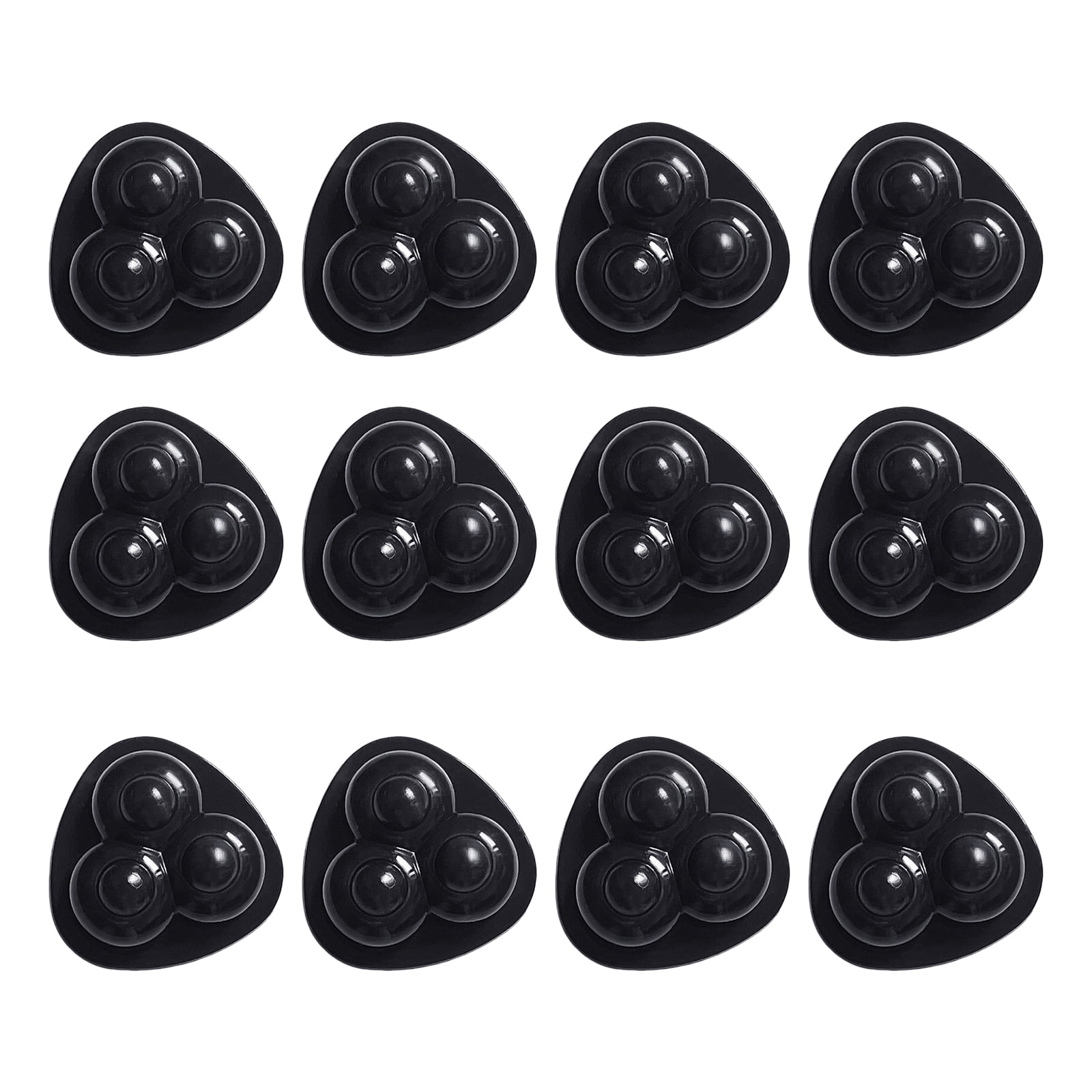 Pack Of 12 Small Flat Rollers Wheel 13mm Castors For Multipurpose Use ...