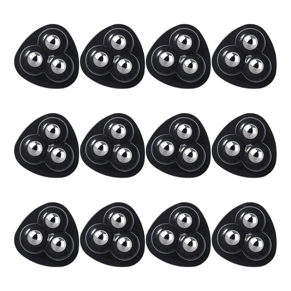 Pack Of 12 Small Flat Rollers Wheel 13mm Castors For Multipurpose Use ...