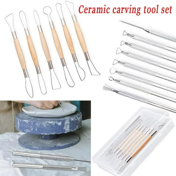 8Pc Ceramic Pottery Modeling Tool Set Clay Modelling Sculpting Tools ...