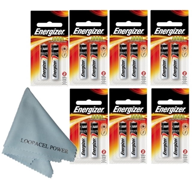 Pack Of 14 Energizer AAAA Alkaline Batteries 7x2 - with Loopacell Brand ...