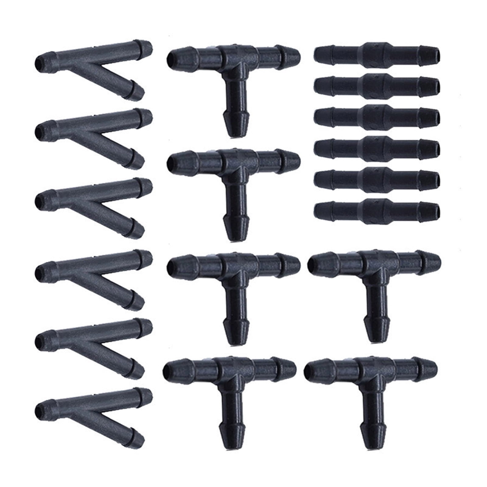 Pack Of 18 Automotive Windshield Washer Hose Connectors 3 Type General ...