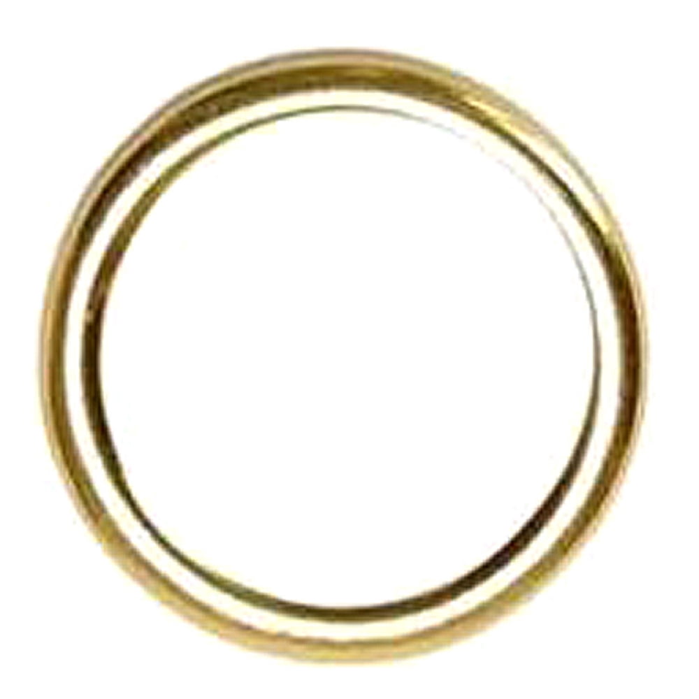 Pack Of 2 1-1/2 In X 6.0Mm Western Horse Tack Weld Wire Ring Brass ...