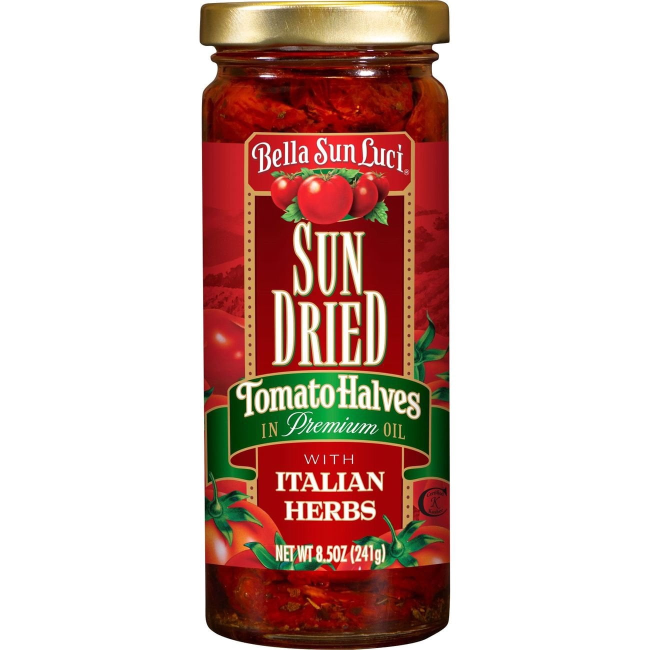 Pack Of 2 Bella Sun Luci Tomato Halves, with Italian Herbs, Sun-Dried ...