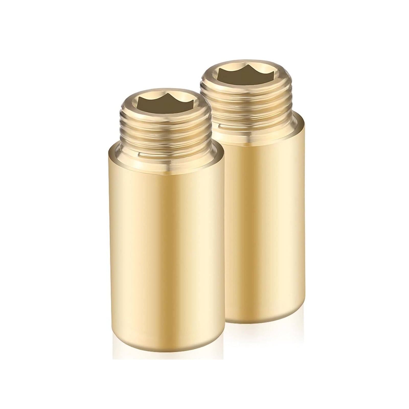Pack Of 2 Brass Tap Extension 1/2 Inch 40mm Brass Tap Extension Thread ...