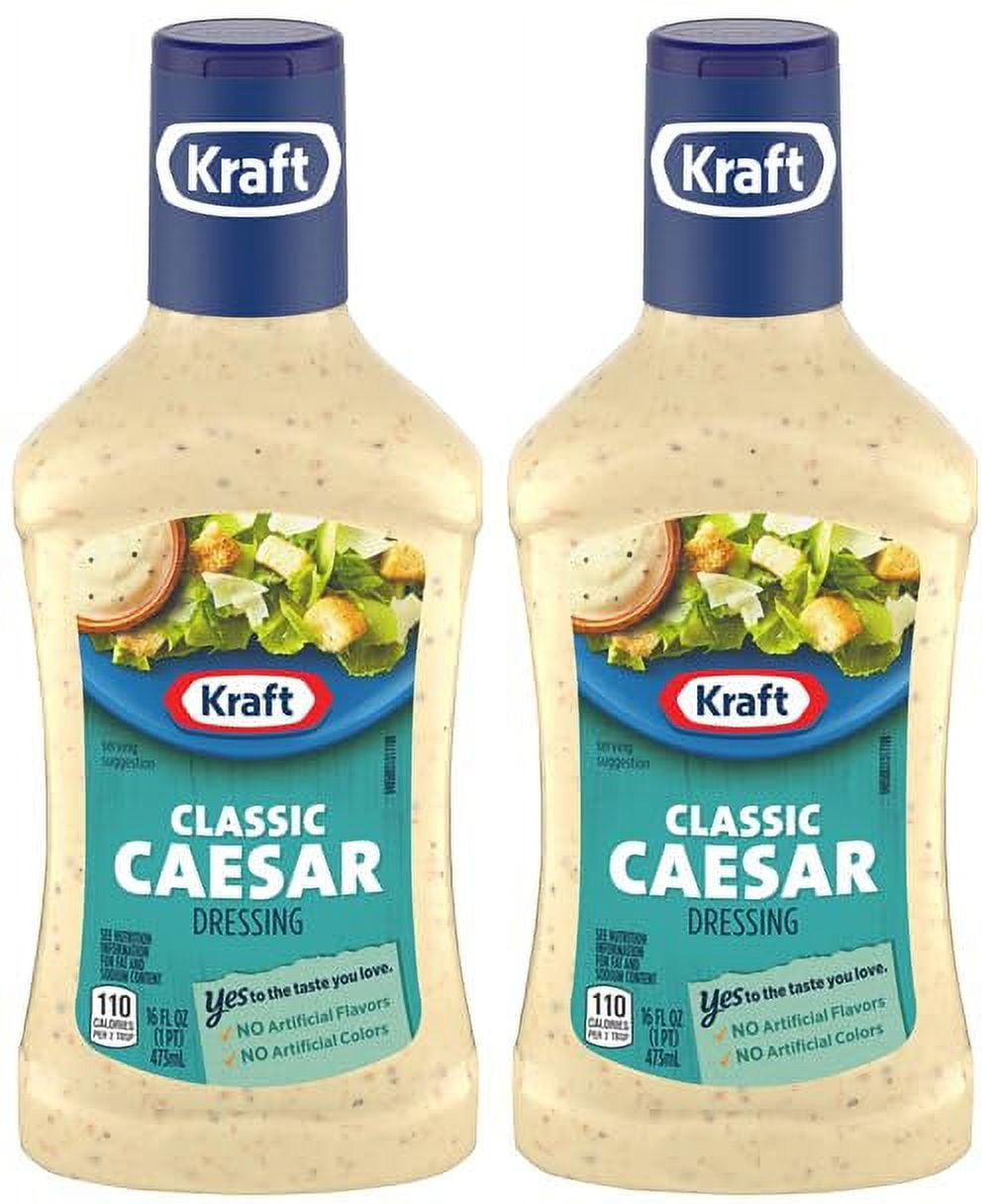 Pack Of 2 Classic Caesar Salad Dressing, 16 oz Bottle - Walmart.com