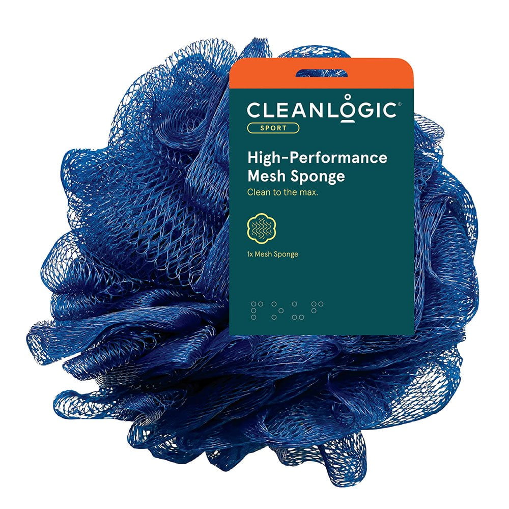 Pack Of 2 Cleanlogic Sport High Performance Mesh Loofah Bath Sponge ...
