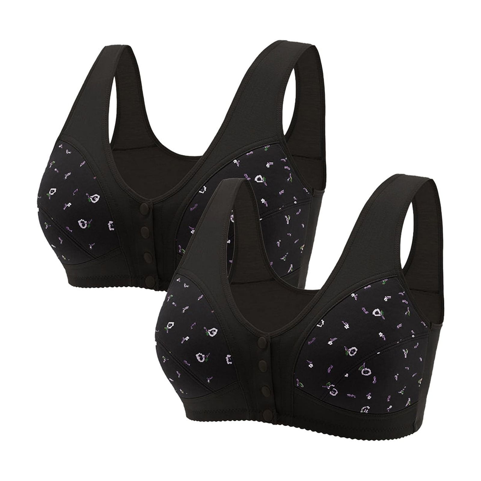 Pack Of 2 Comfortable Daisy Bra For Seniors 2023 New Comfortable Front ...