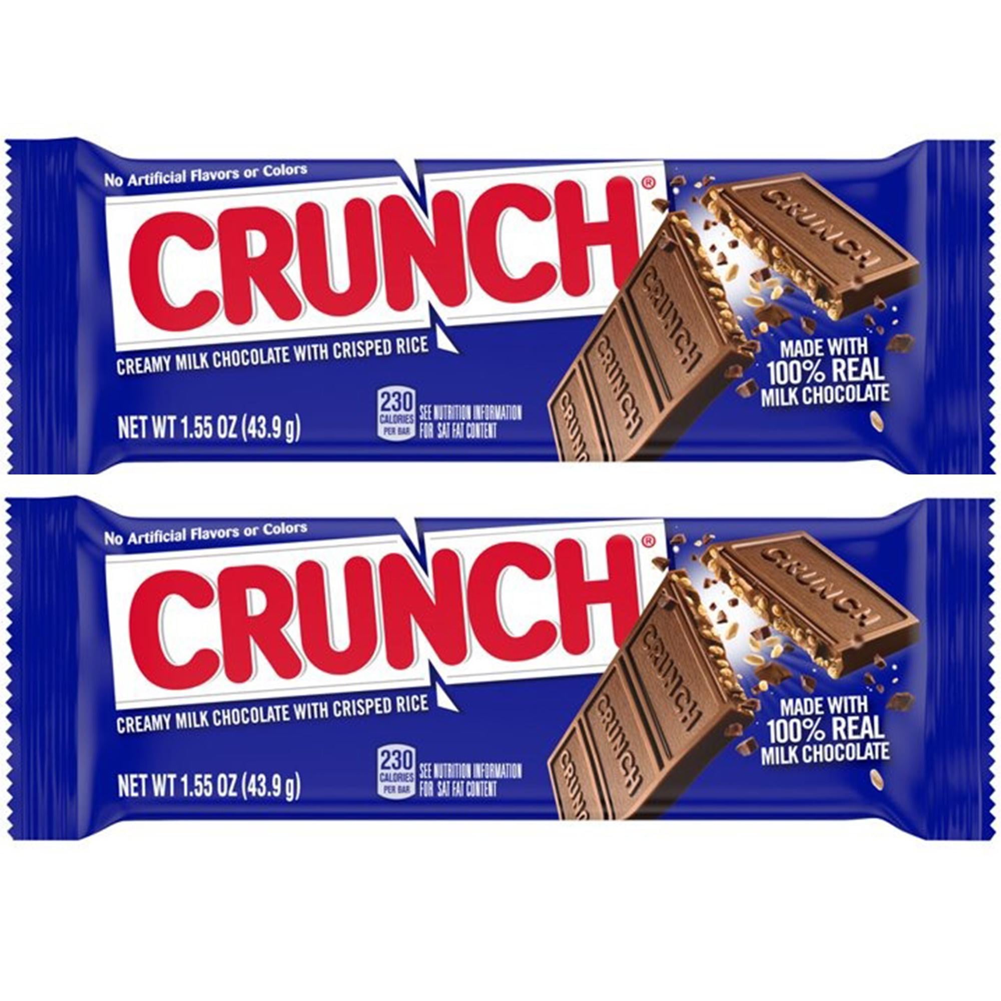 Pack Of 2 Crunch Creamy Milk Chocolate With Crisped Rice | 1.55 OZ Per ...