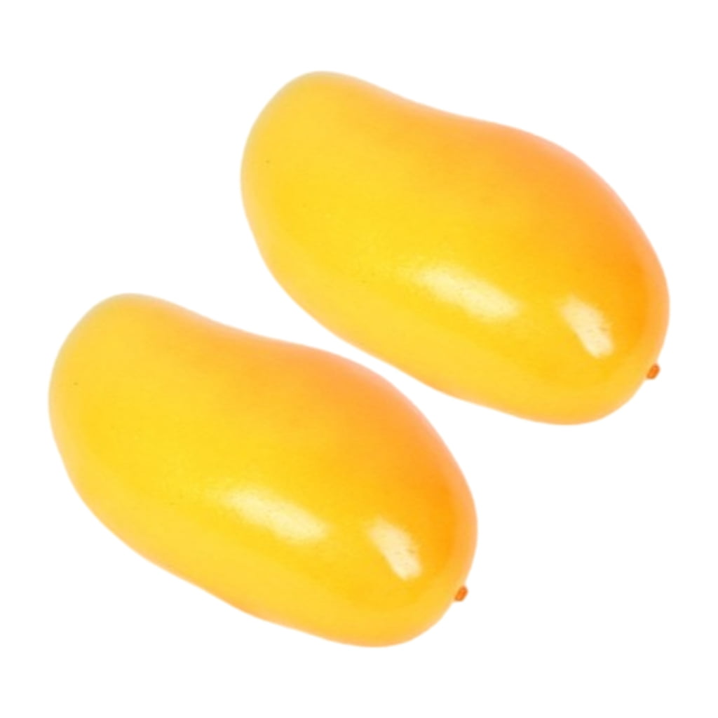 Pack Of 2 Decorative Faux Mangoes for Restaurant Realistic Fruits ...