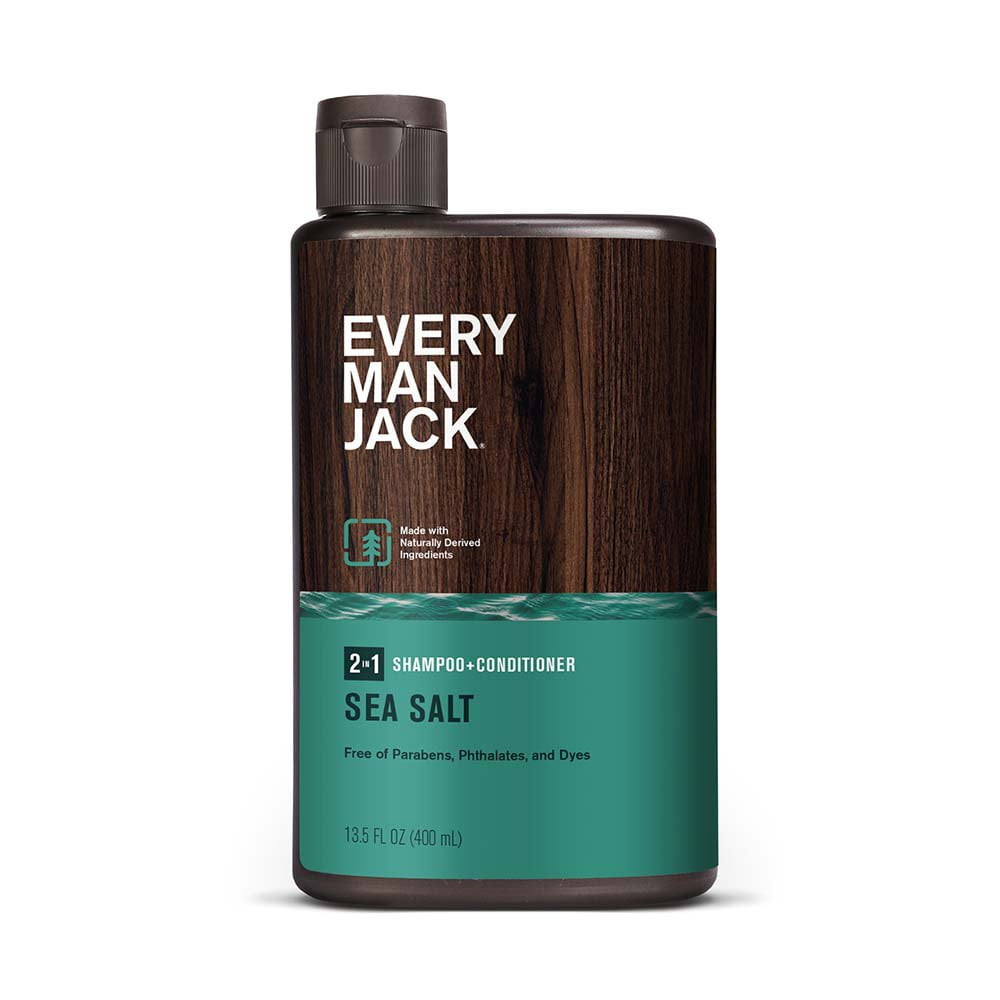 Pack Of 2 Every Man Jack Shampoo + Conditioner - Sea Salt - 13.5 oz ...