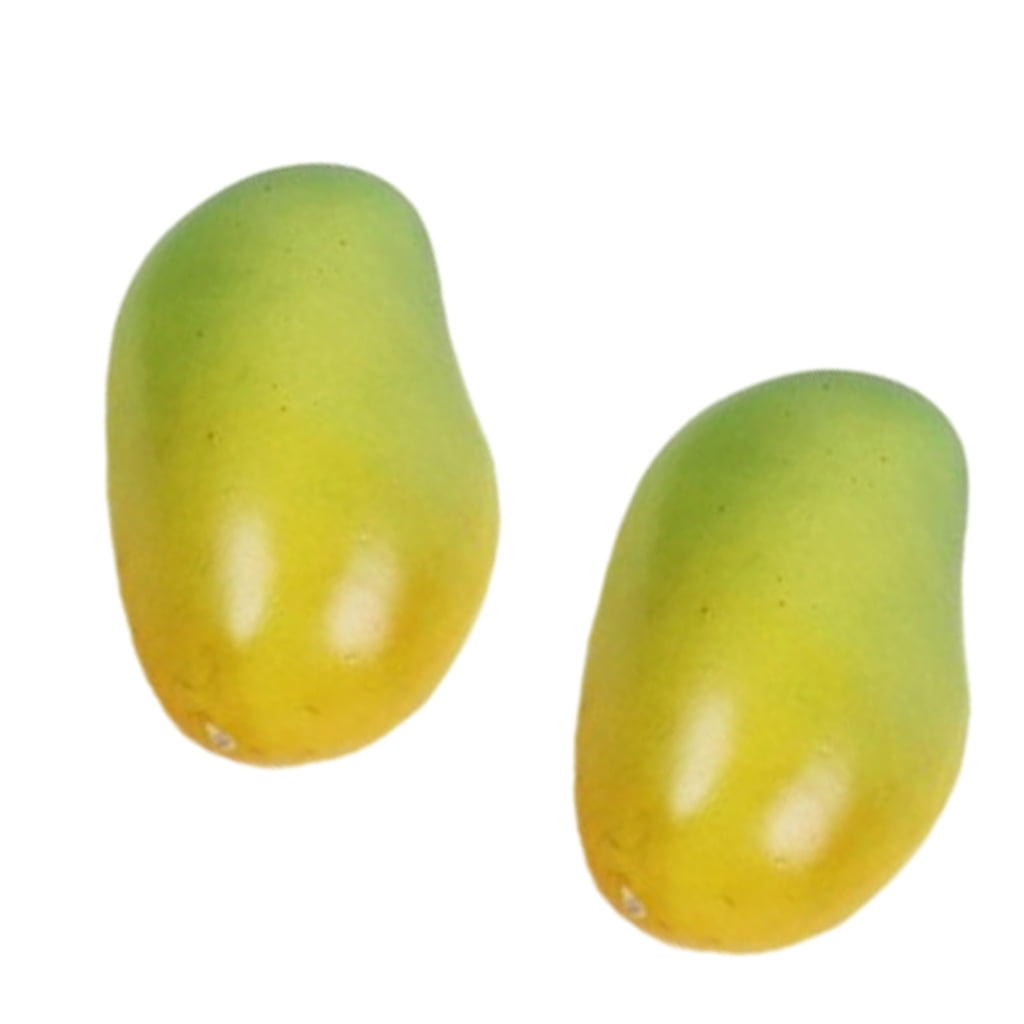 Pack Of 2 Faux Mangoes for Window Display and Holiday Arrangement Fruit ...