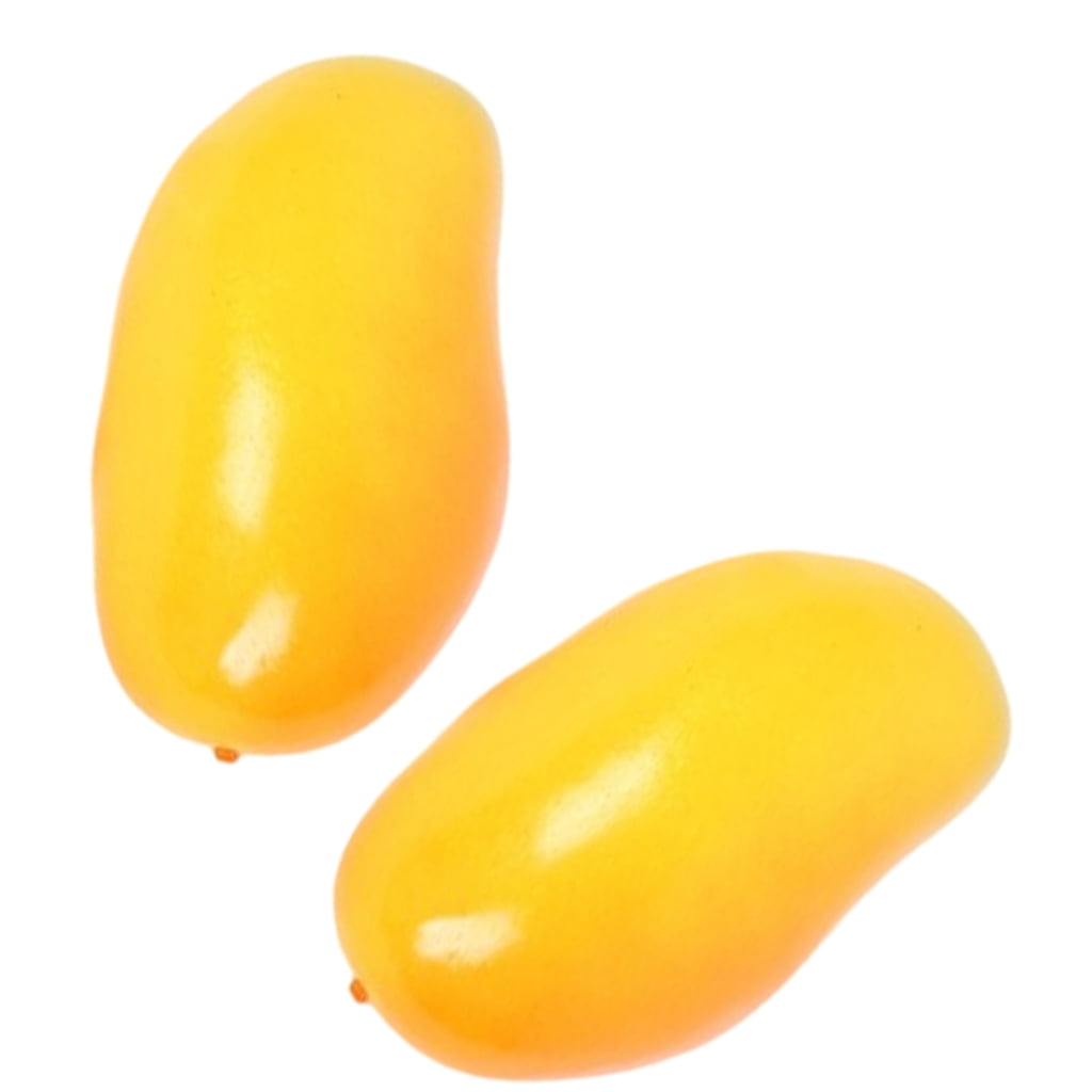 Pack Of 2 Faux Mangoes for Window Display and Holiday Arrangement Fruit ...