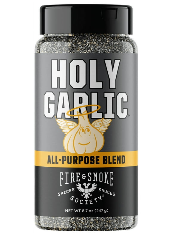 Pack Of 2 Fire & Smoke Society Holy Garlic All Purpose Seasoning, 8.7 ...