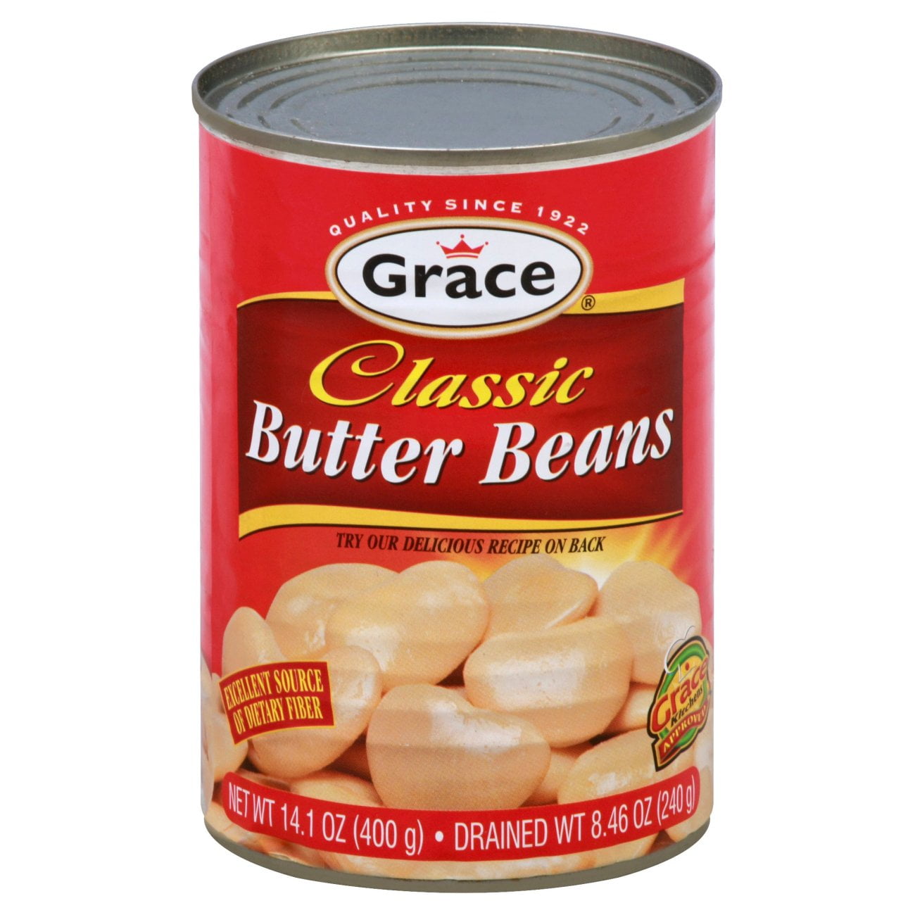 Pack Of 2 Grace Classic Butter Beans - 14.1 oz (Packaging May Vary ...