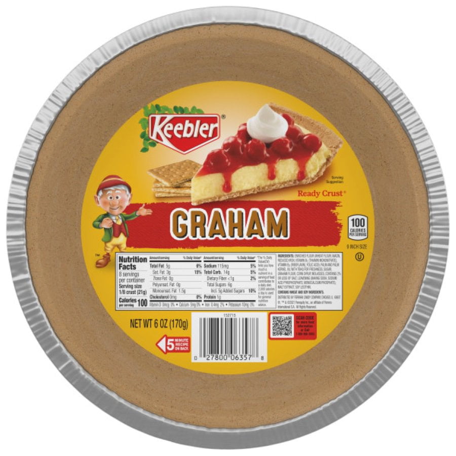 Pack Of 2 Keebler 9" Graham Cracker Pie Crust - 6 oz (Packaging May ...