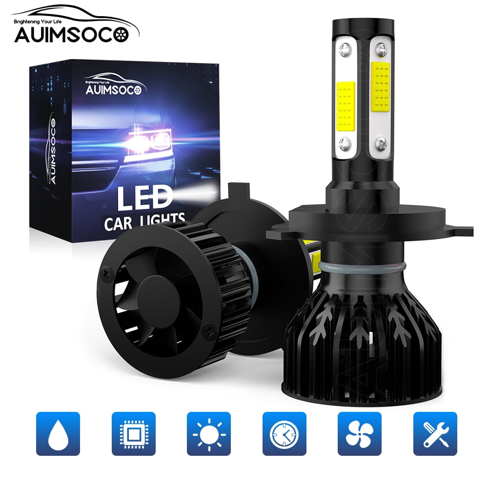 Pack Of 2 Kit Hi-Lo Bulbs 6000k Bulbs Bright White Combo 8000 Lumens ...