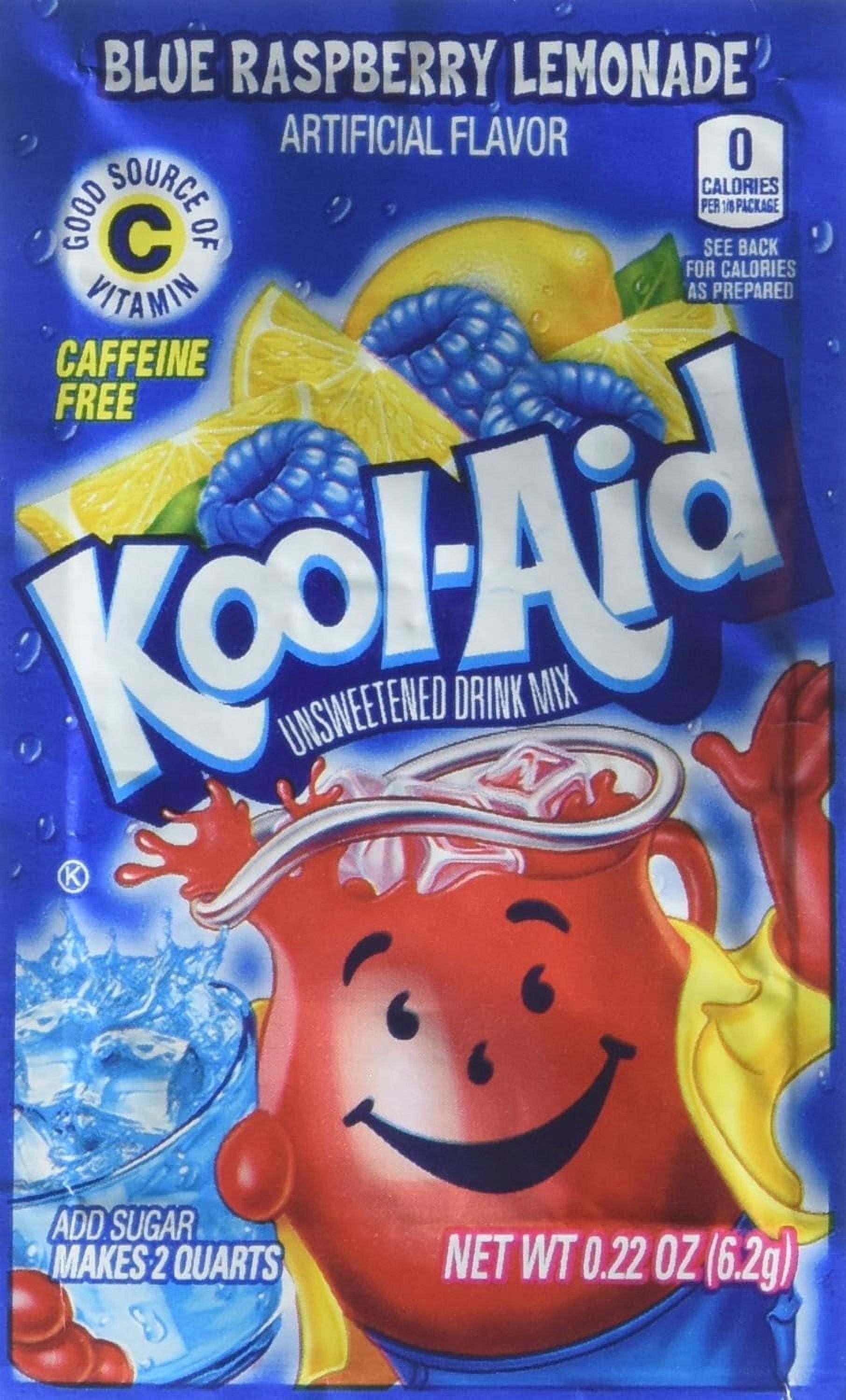 Pack Of 2 Kool-Aid Blue Raspberry Lemonade Flavored Unsweetened ...