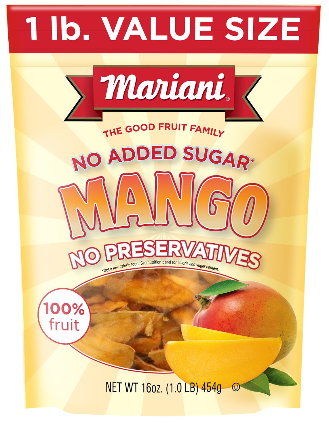 Pack Of 2 Mariani No Added Sugar Mango - 16 oz (Packaging May Vary ...
