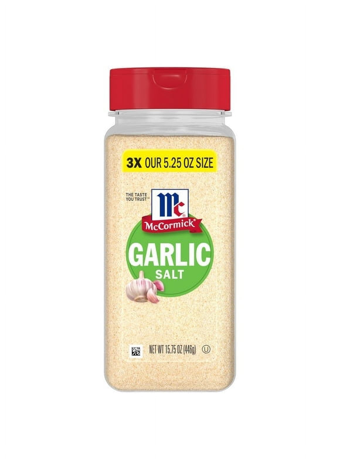 Pack Of 2 McCormick Non-GMO Kosher Garlic Salt, 15.75 oz Bottle ...