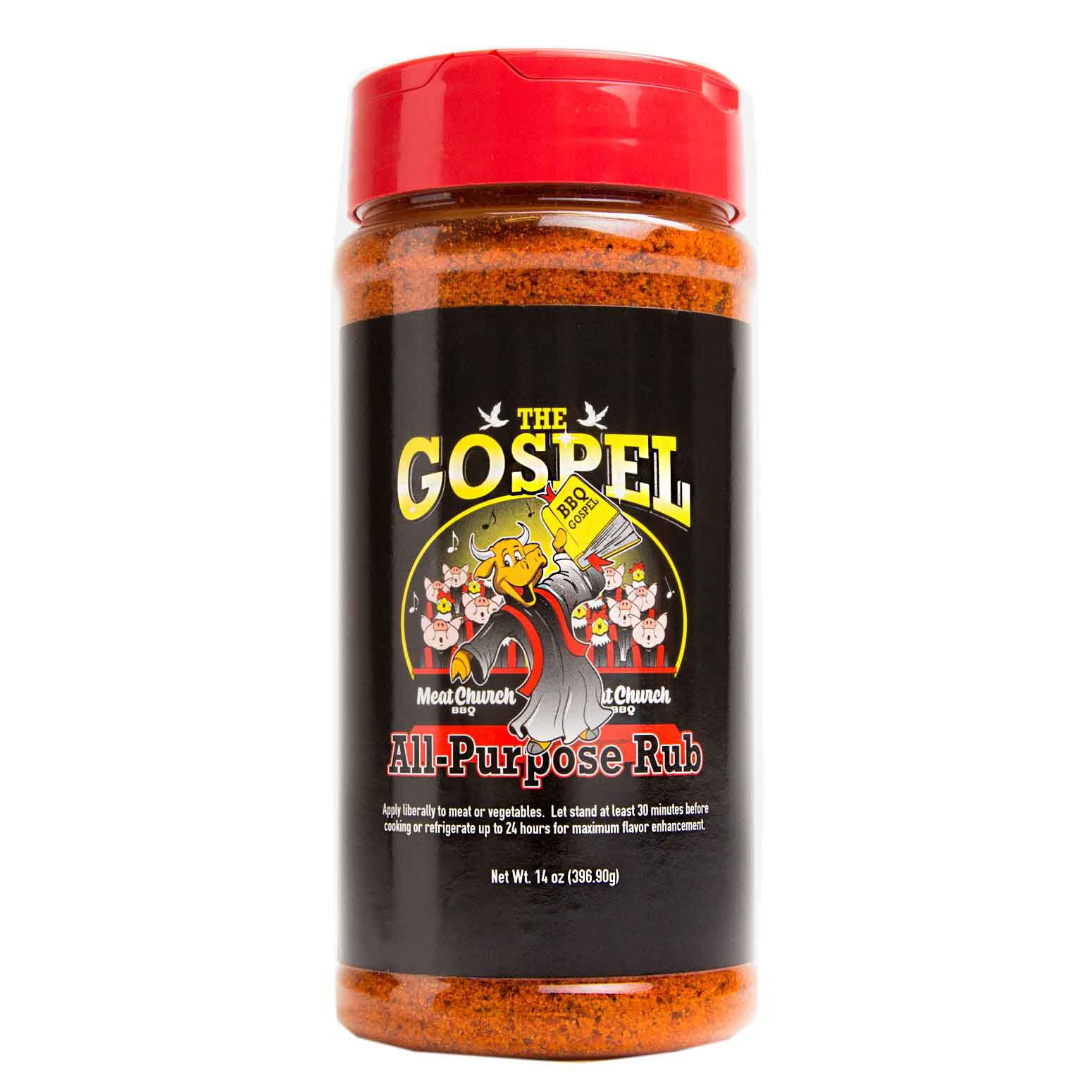 Pack Of 2 Meat Church The Gospel All-Purpose Rub, 14 oz (Package May ...