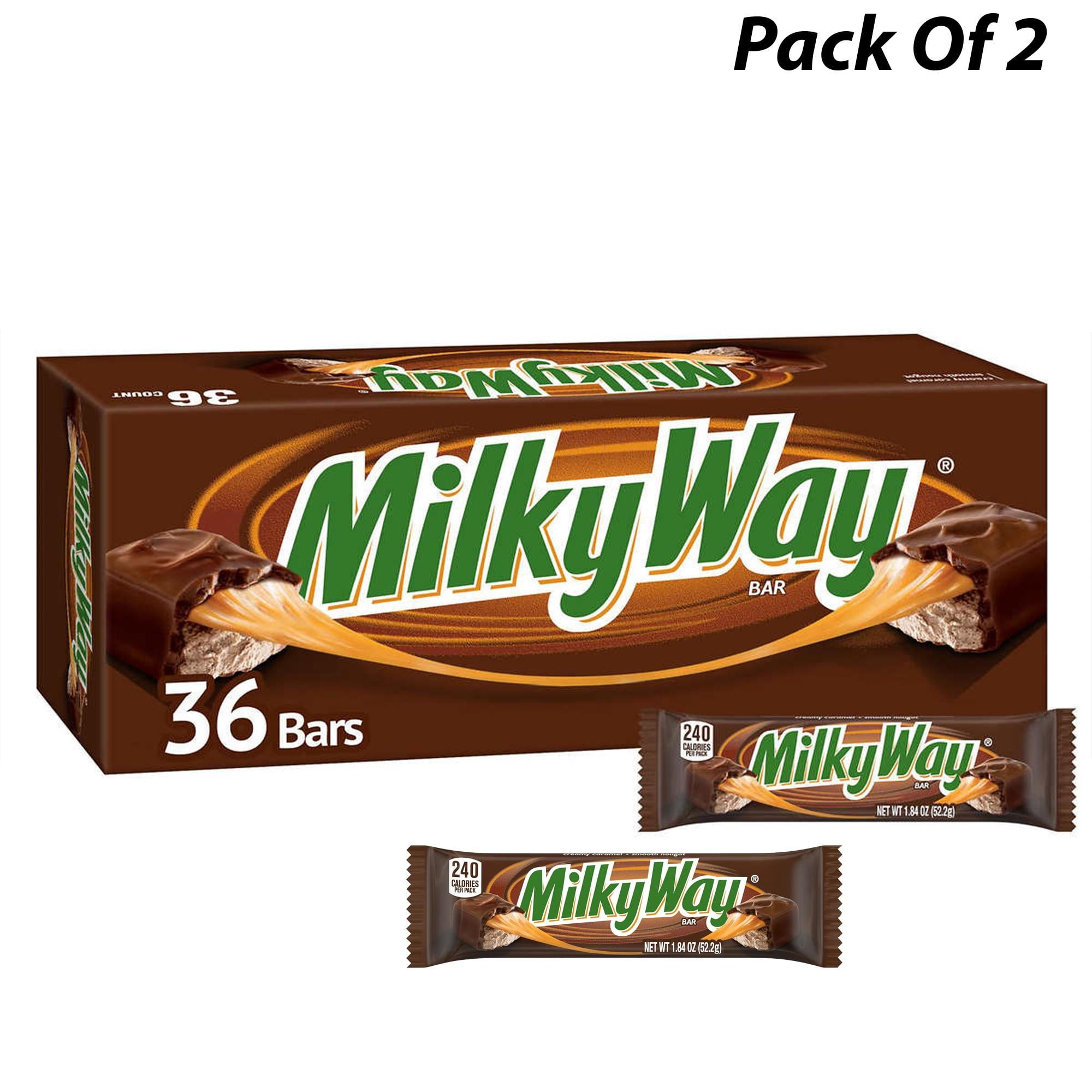 Pack Of 2 MilkyWay Milk Chocolate Candy Bar Original Flavor | 1.84 OZ ...