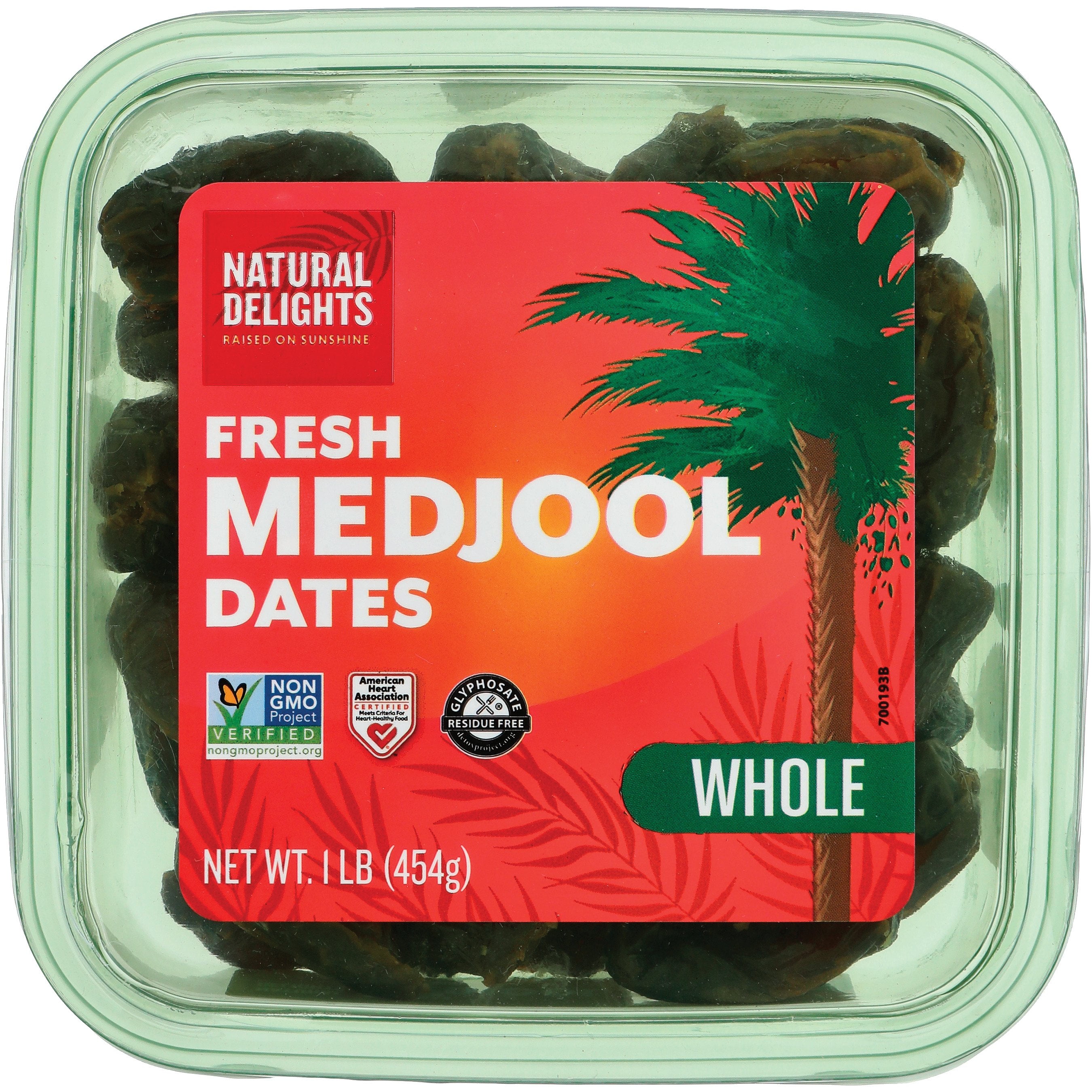 Pack Of 2 Natural Delights Fresh Whole Medjool Dates - 1 lb (Packaging ...