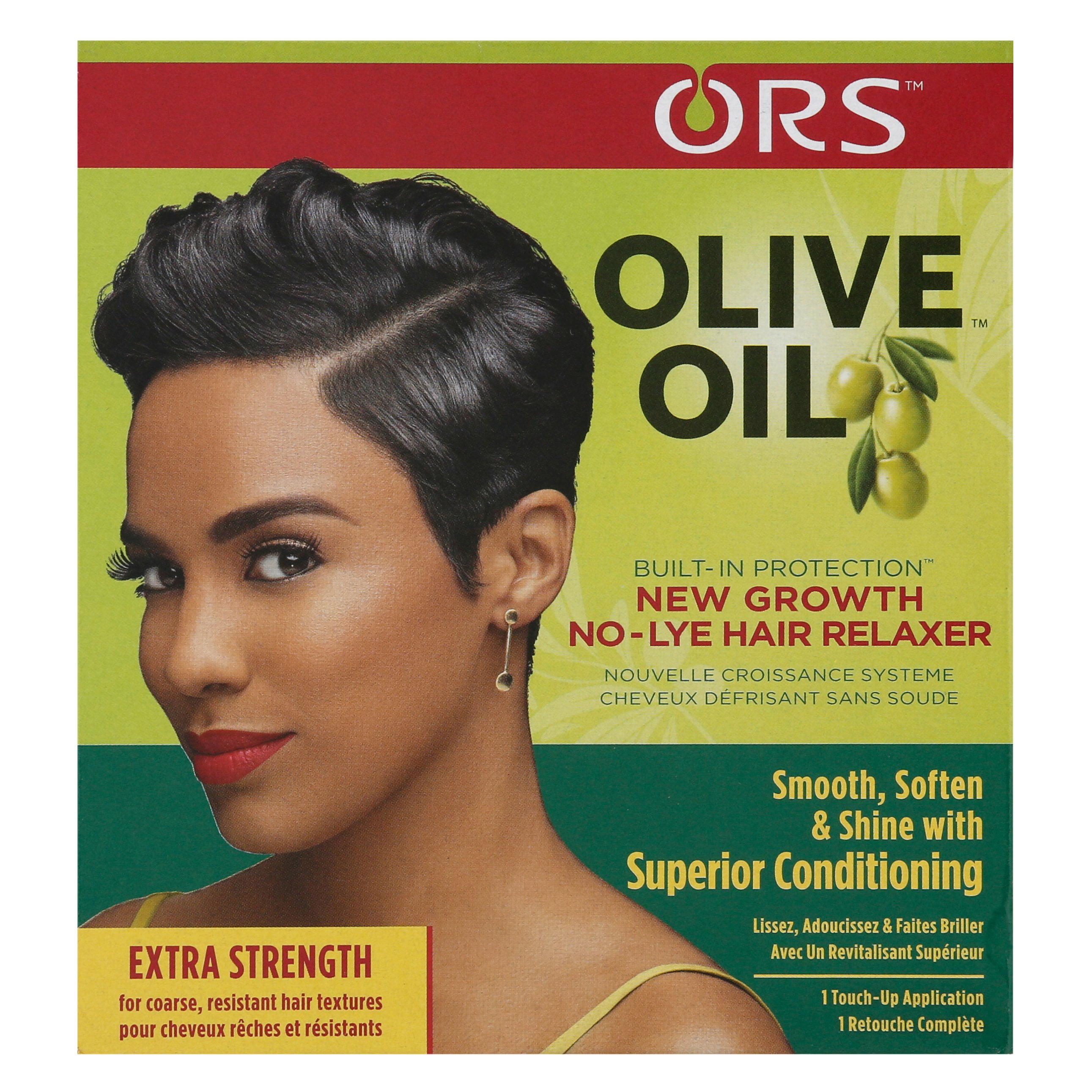 Pack Of 2 ORS Olive Oil New Growth No-Lye Hair Relaxer - Extra Strength ...