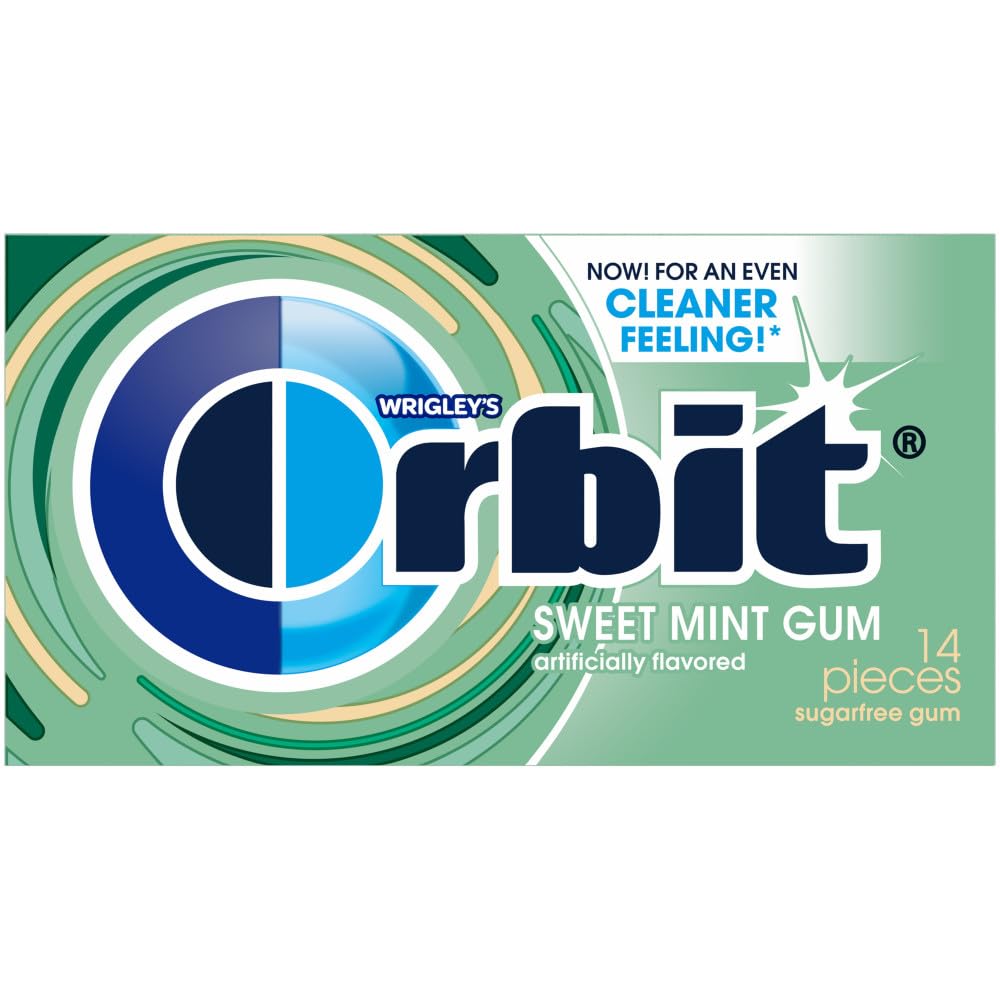 Pack Of 2 Orbit, Sweet Mint Sugarfree Gum, 14-ct (Package May Vary ...