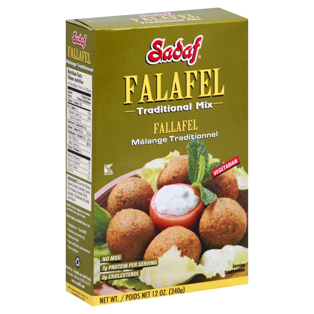 Pack Of 2 Sadaf Falafel Traditional Mix, 12 oz (Package May Vary ...
