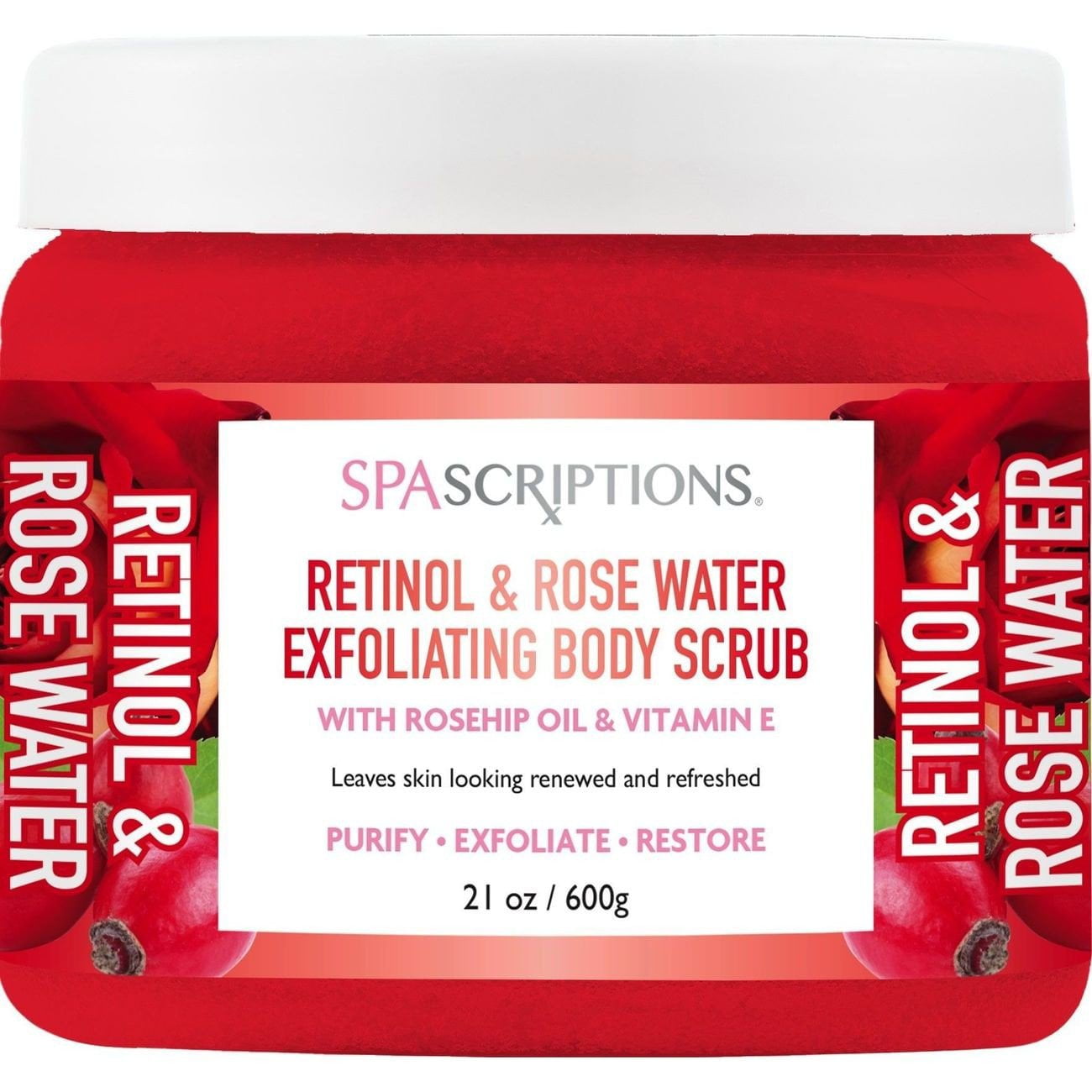 Pack Of 2 SpaScriptions Exfoliating Body Scrub - Retinol & Rose Water ...
