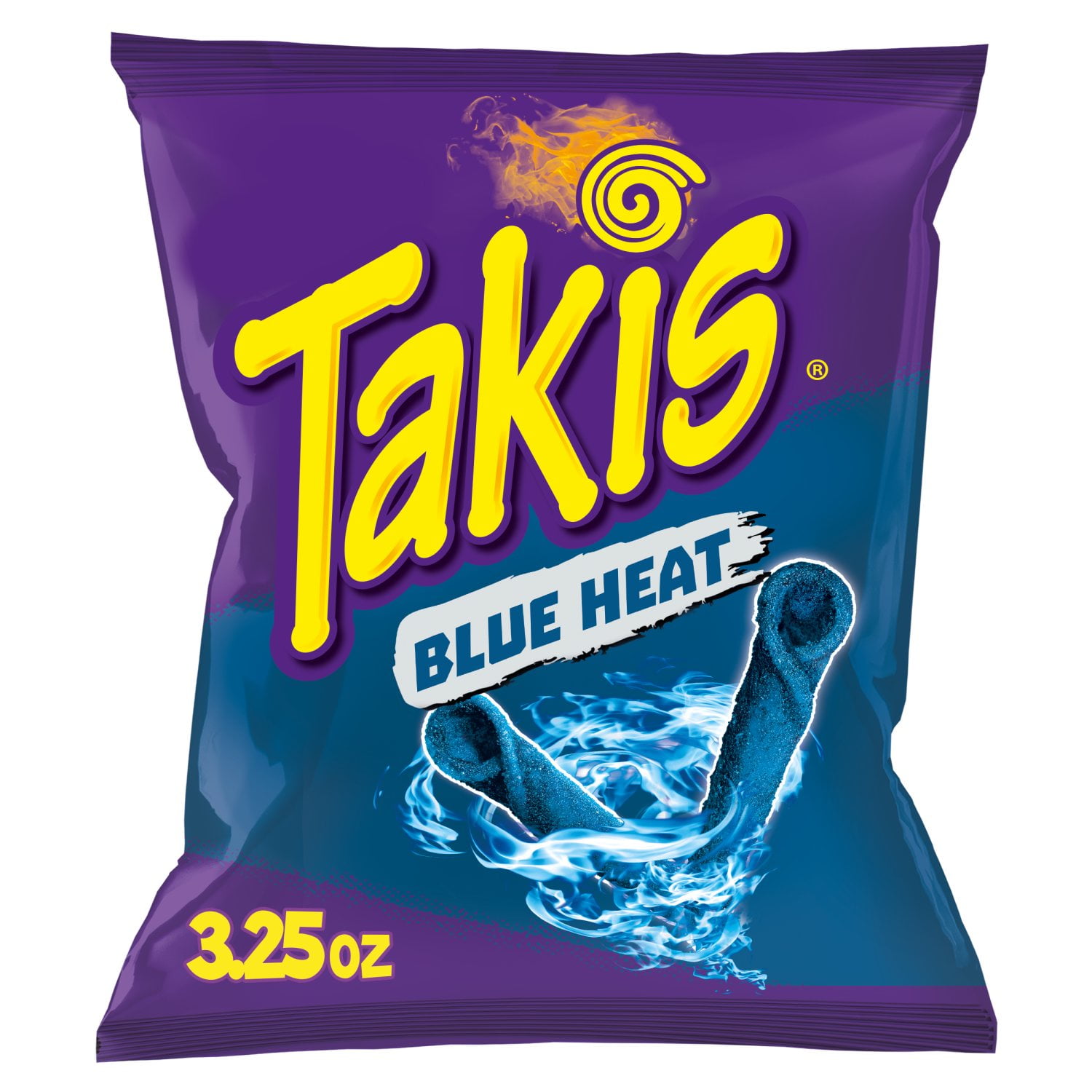 Pack Of 2 Takis Blue Heat Snack Size Bag - Hot Chili Pepper Rolled ...