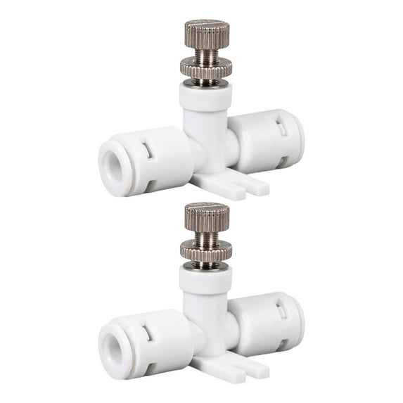 Pack Of 2 Water Flow Valves Connector Fitting Regulator Waterflow ...