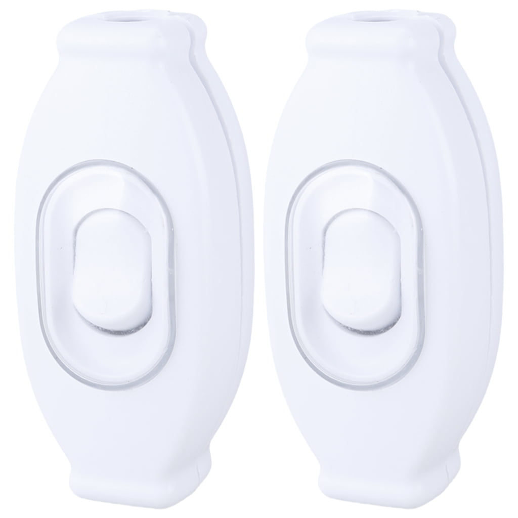 Pack Of 2 Waterproof Inline Cable Switches Rocker Lamp Switches Plastic ...