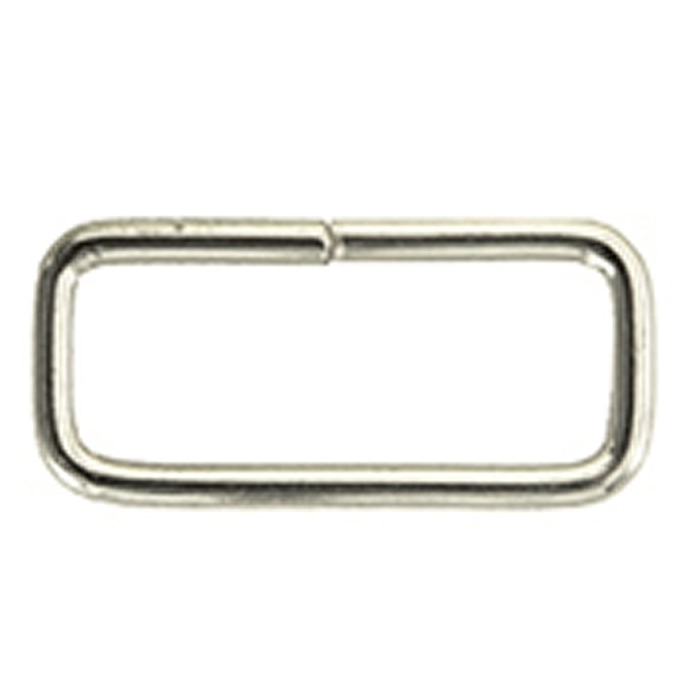 Pack Of 20 1/2 X 3/4 Inch Nickle Plated Wire Rectangle Strap Loop ...