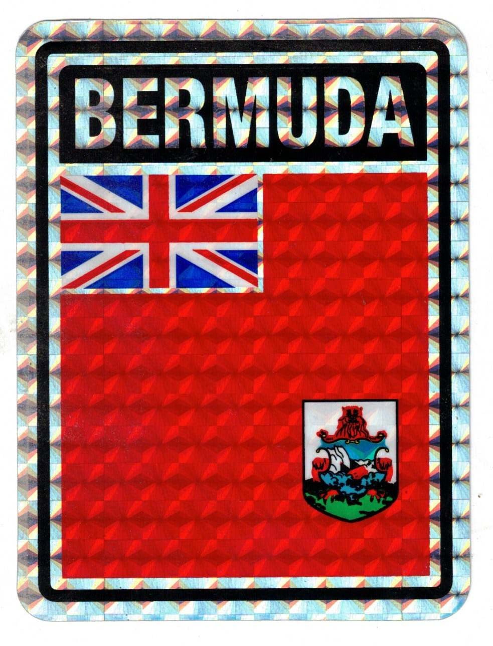 Pack Of 24 Bermuda Flag Reflective Decal Bumper Sticker - Walmart.com