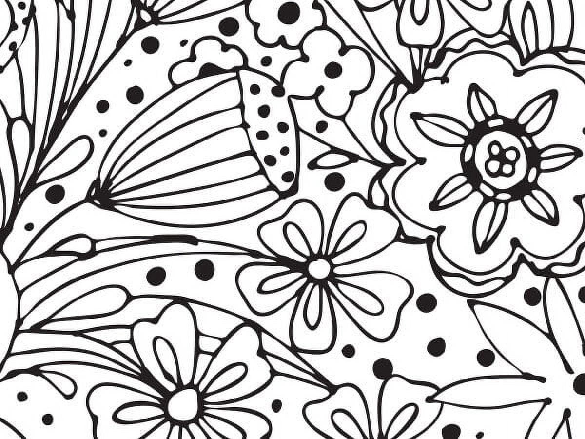 Pack Of 240, Doodle Garden Recycled Floral Tissue Prints Paper 20" X 30 ...