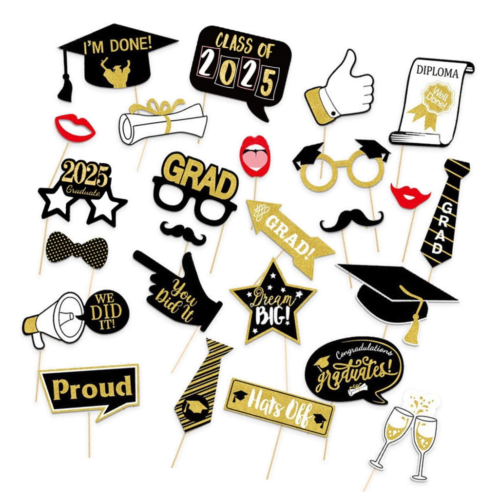 Pack Of 25 Graduation Photography Props Graduation Table Centerpieces ...