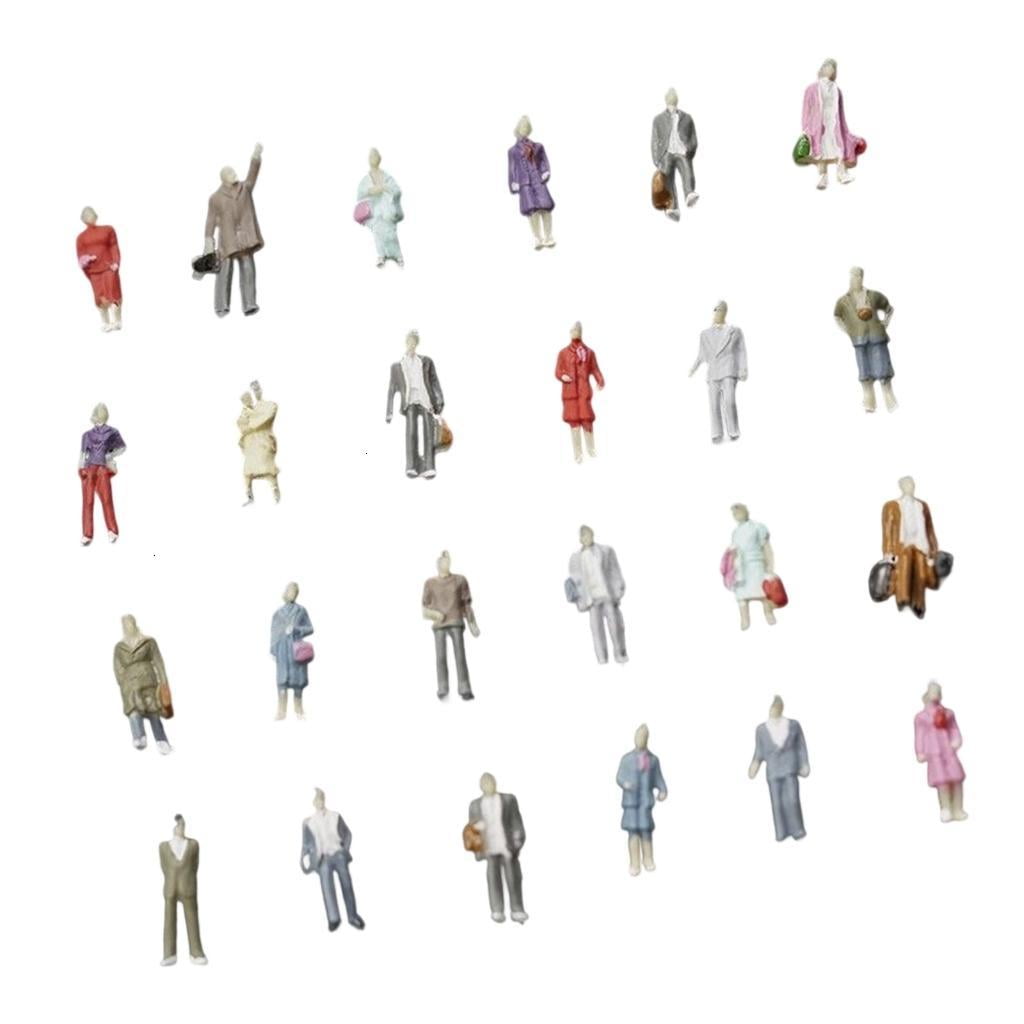 Pack Of 25 Random Urbans Scene Figures Detailed Plastic Miniatures ...