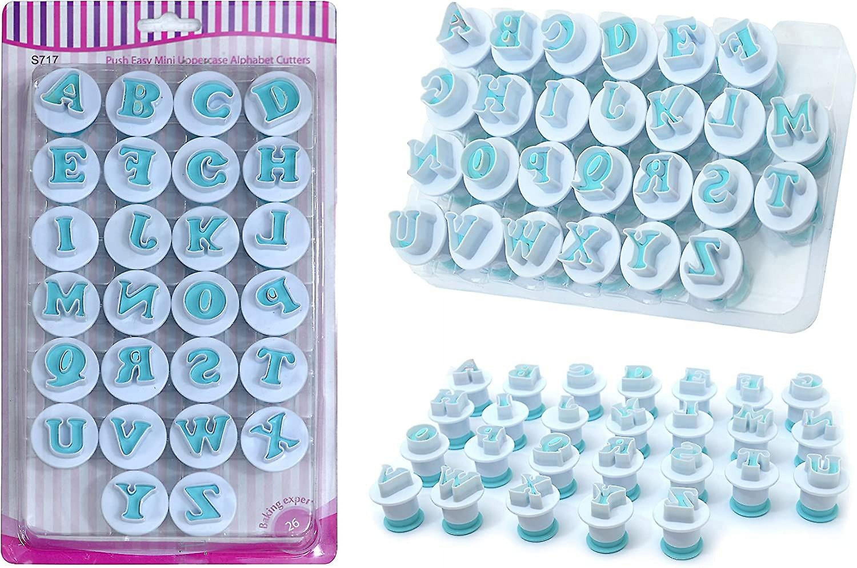 Pack Of 26 In Capital Letters Fondant Icing Alphabet Cookie Stamps And ...