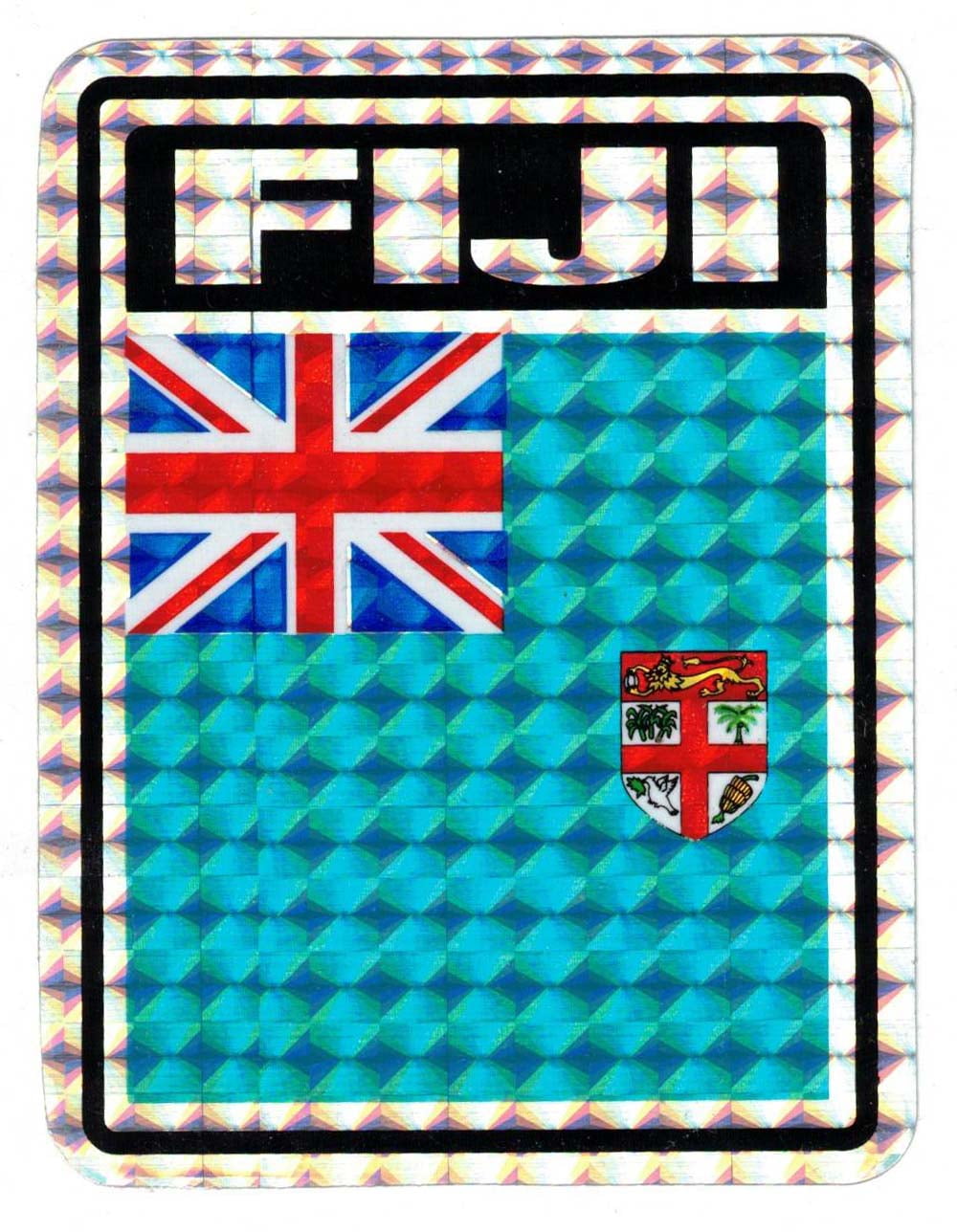 Pack Of 3 Fiji Country Flag Reflective Decal Bumper Sticker DC-084 ...
