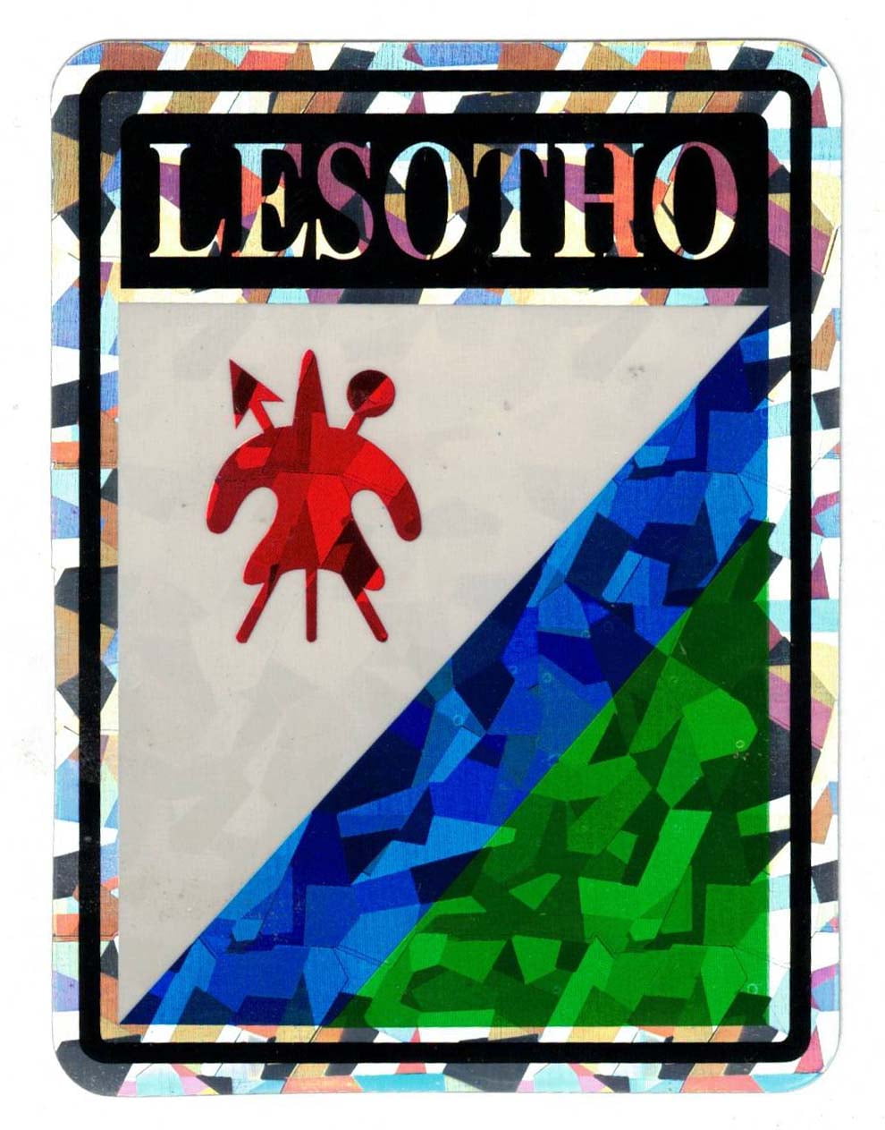 Pack Of 3 Lesotho Country Flag Reflective Decal Bumper Sticker DC-135 ...